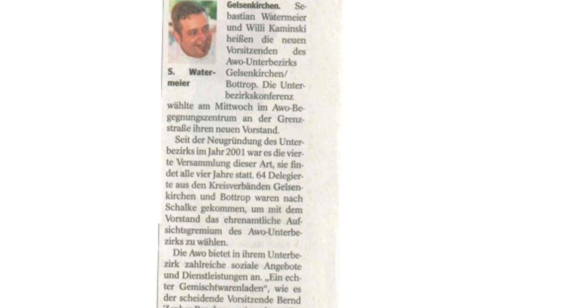 AWO: Neuer Vorstand im Unterbezirk - AWO Gelsenkirchen / Bottrop